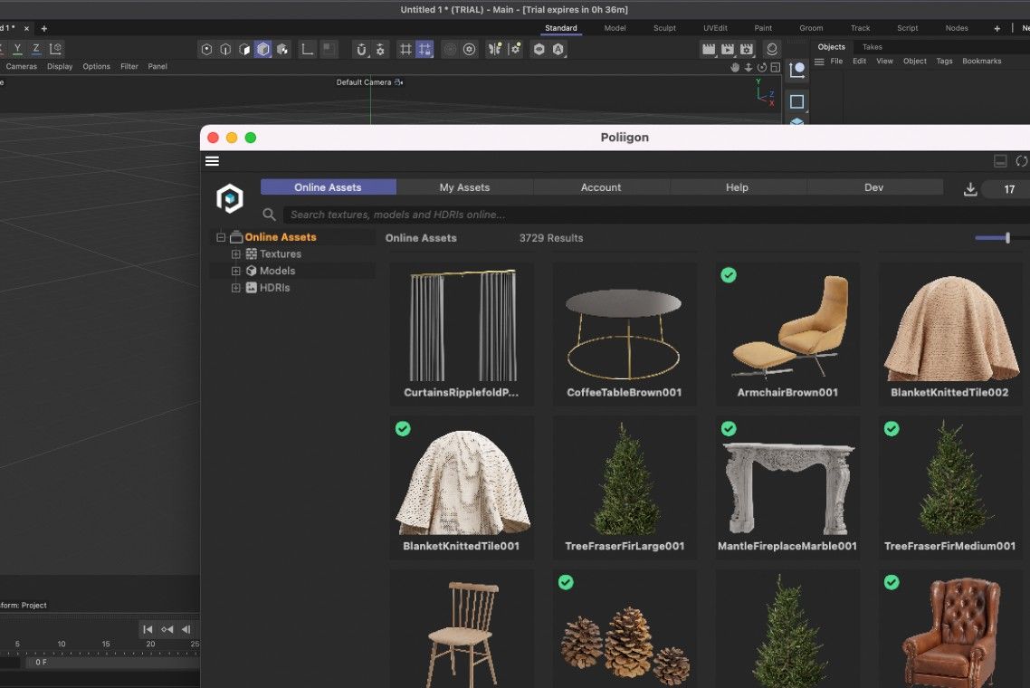 Poliigon Cinema 4D Plugin - Poliigon